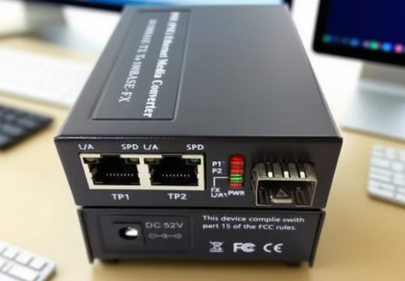 How a Fiber Media Converter Extends PoE Networks and Solves Power Deli