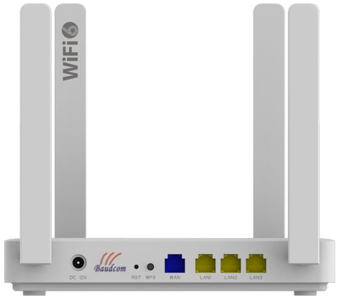 Wireless WiFi 6 Router with Ethernet (1GE) port+3GE LAN port