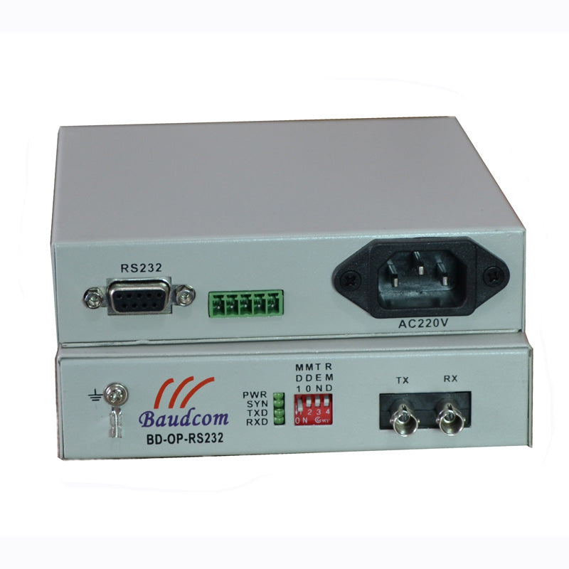 RS232 over fiber optical modem